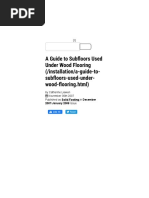 Replace Subfloor Under Wall Guide | PDF | Flooring | Structural Engineering