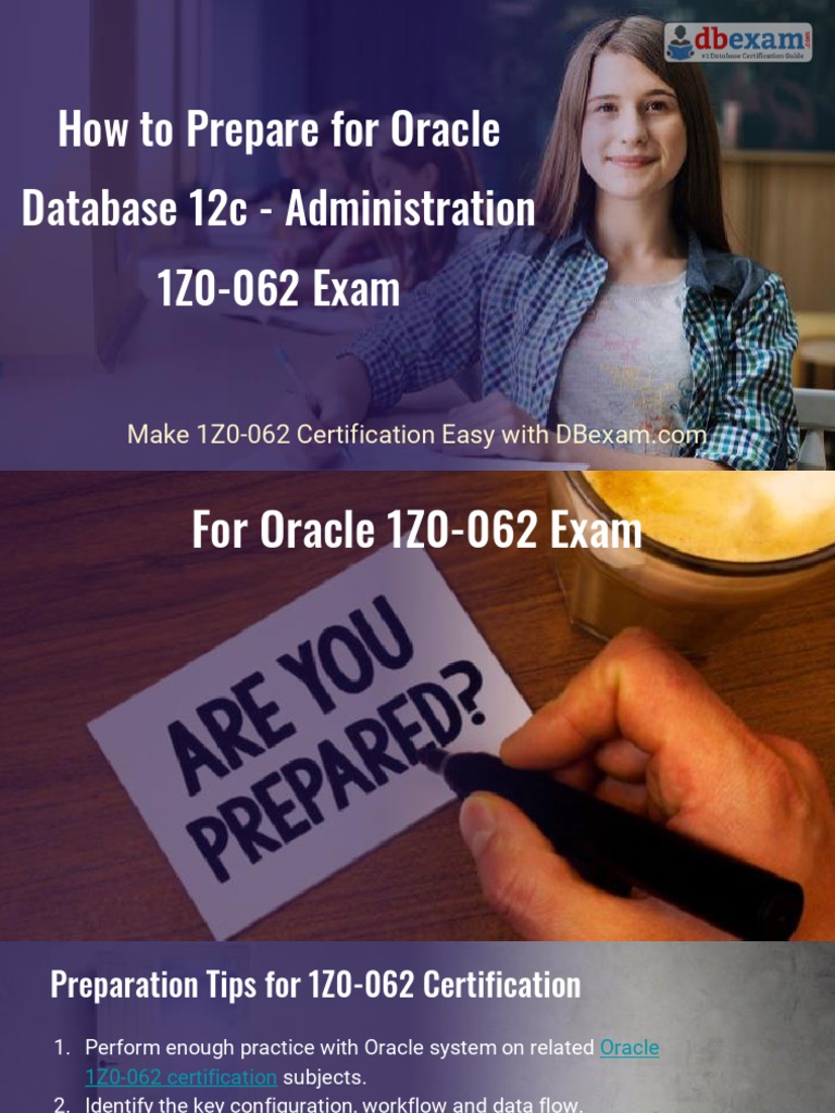 How To Prepare For Oracle Database 12c - Administration 1Z0-062 Exam | Download Free PDF ...