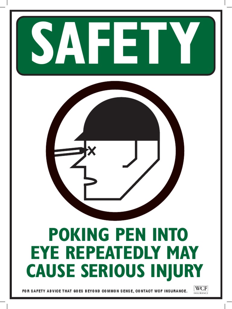 Fake Safety Posters 2013 Eye Poke