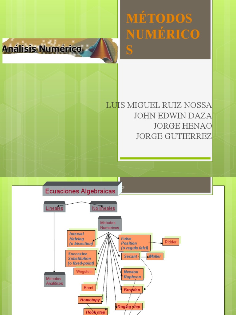 Metodos Numericos Presentacion | PDF | Análisis numérico | Ecuaciones