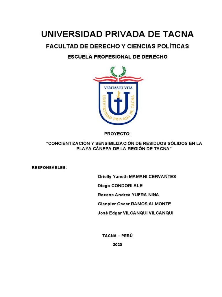 Proyecto de Responsabilidad Social Ambiental | PDF | Residuos | Contaminación