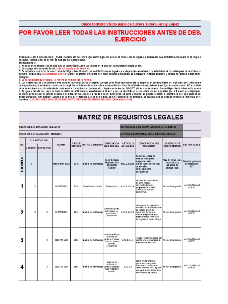 Matriz Legal 2020 | PDF | Business