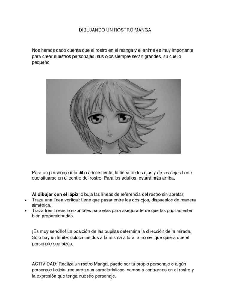Dibujando Un Rostro Manga Noveno | PDF