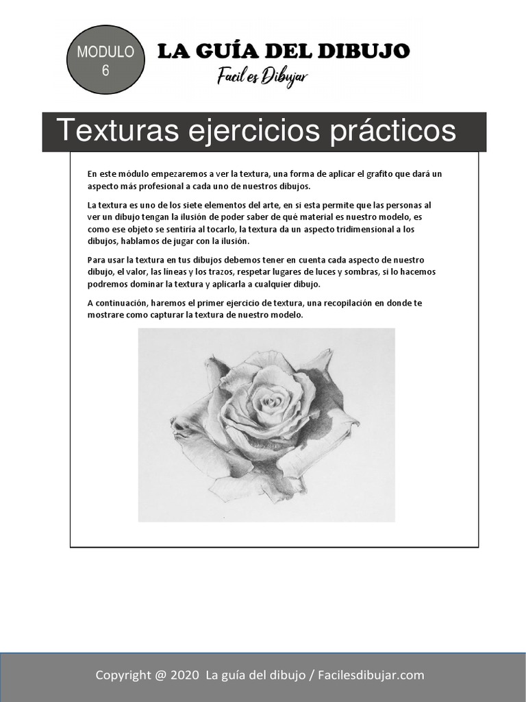 Texturas Ejercicios Practicos Modulo 6 | PDF | Lápiz | Dibujo