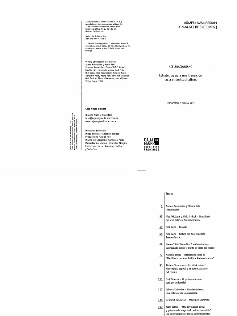 Estética Aceleracionista. Ineficiencia Necesaria en Tiempos de ...