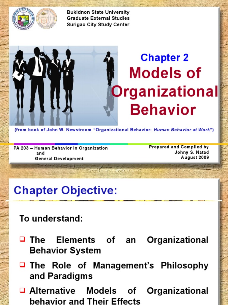 Models of Organizational Behavior | PDF | Organizational Behavior | Goal