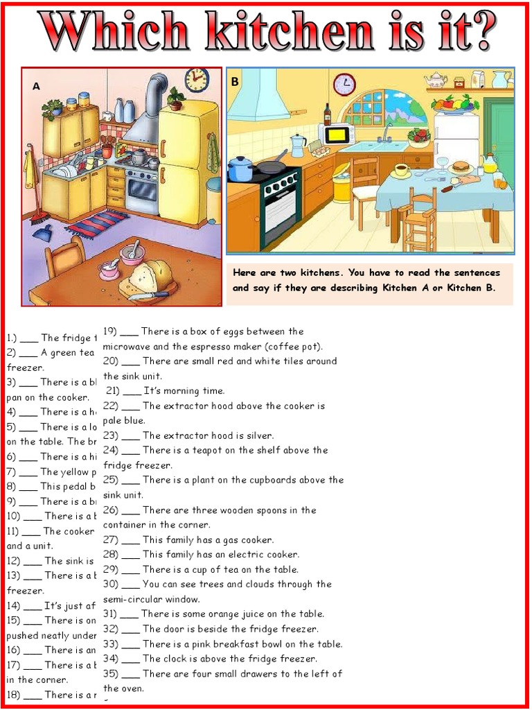 Which Kitchen Is It Picture Description Exercises - 113055 | PDF ...