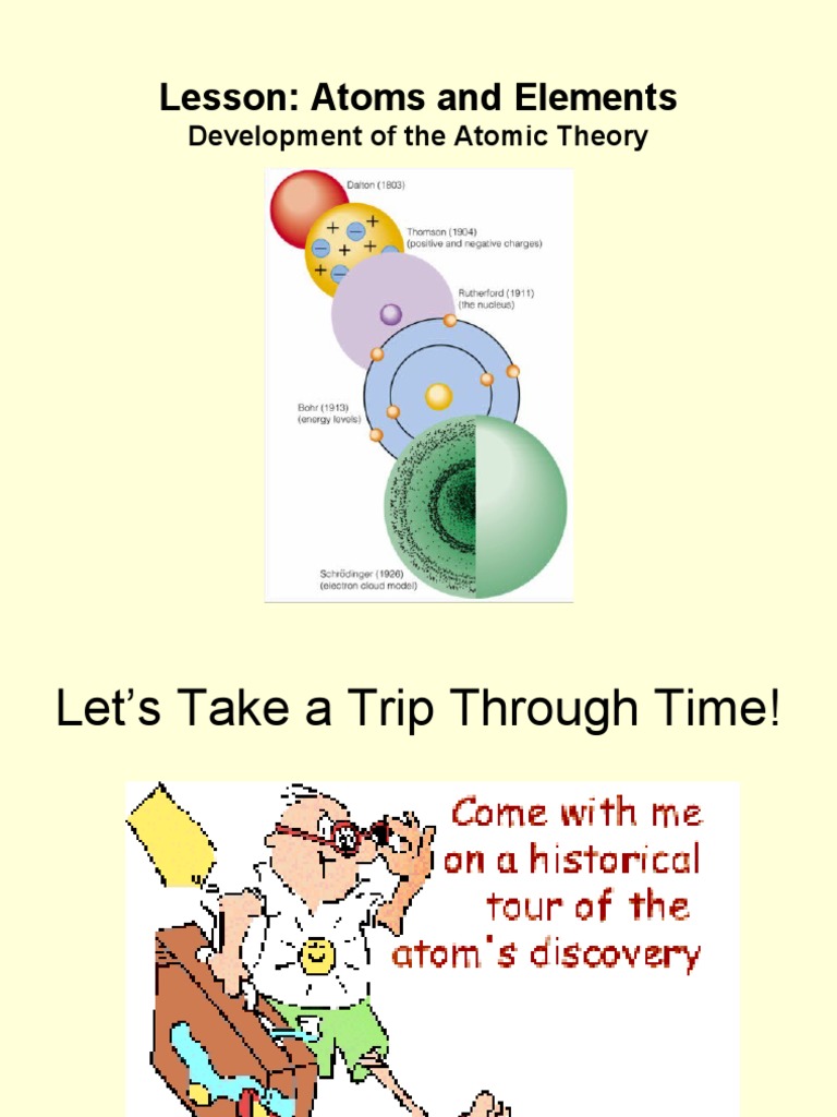 Atomic Theory Timeline and Models | PDF | Atoms | Atomic Physics