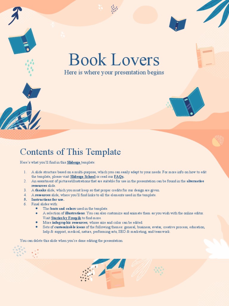 Book Lovers Presentation by Slidesgo | PDF | Planets | Jupiter