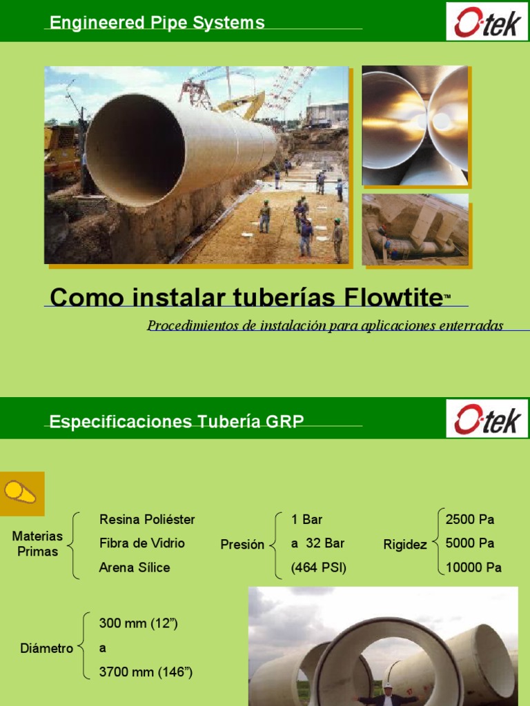 Presentacion Tuberia Enterrada | PDF | Tubería (transporte de fluidos ...