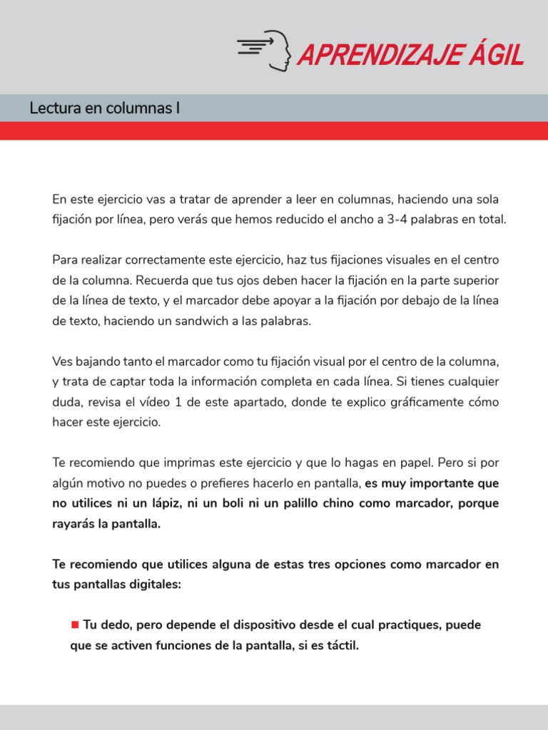 Ejercicios de lectura en columnas 3° grado | PDF | Cosquillas | La risa