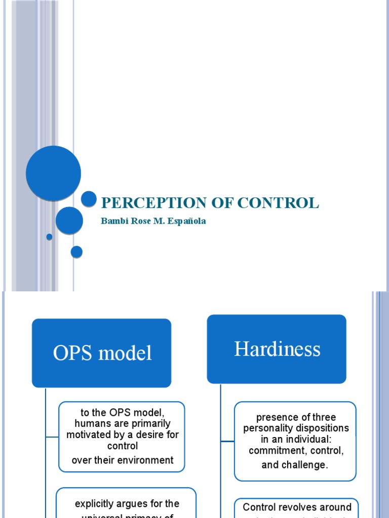 Perception of Control: Bambi Rose M. Española | Download Free PDF ...