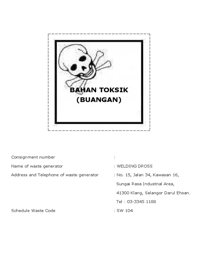 Dispose Label (Kualiti Alam) | PDF