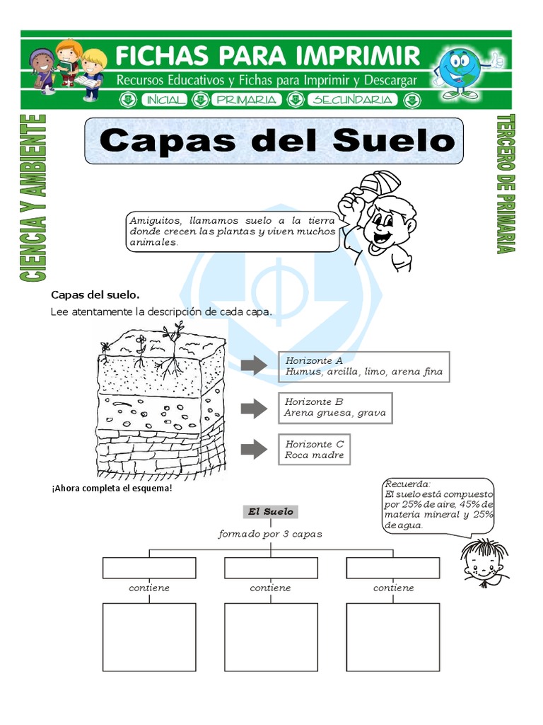 Capas del Suelo para Niños de Primaria | PDF