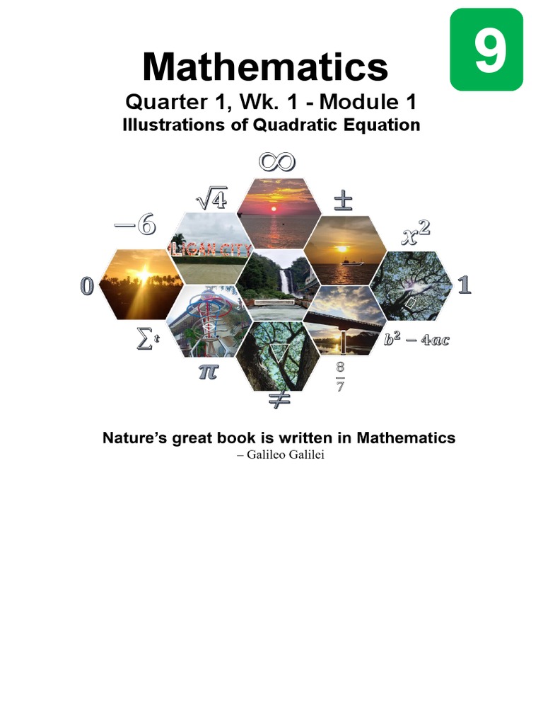 Grade 9 Module | PDF | Equations | Mathematical Concepts