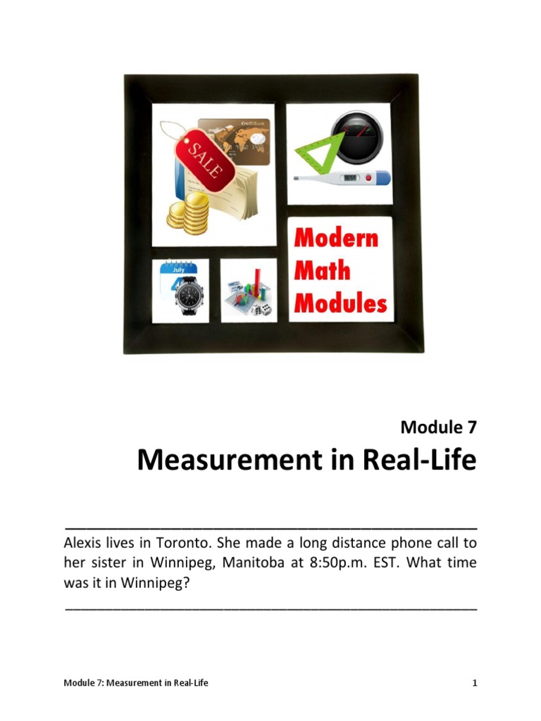 Measuring Time in Real Life Situations | PDF | Pint | Litre