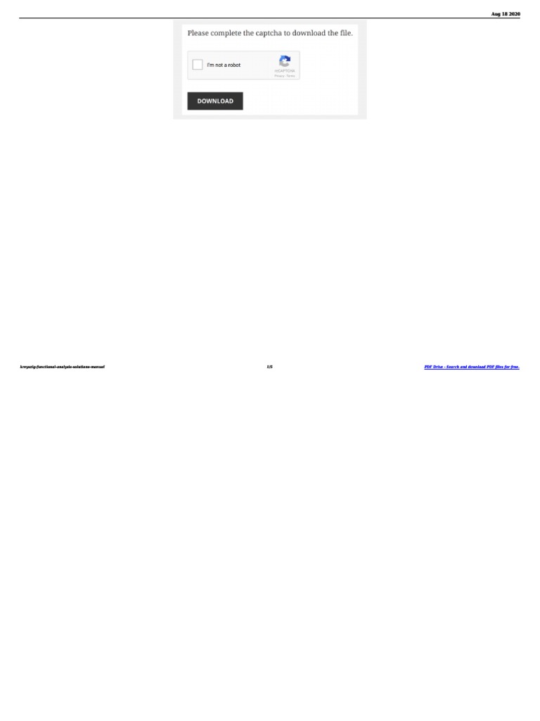 Kreyszig Functional Analysis Solutions | PDF | Functional Analysis | Ordinary Differential Equation