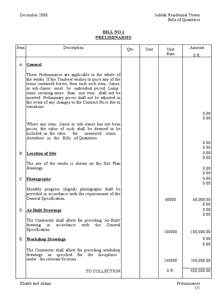 Boq 01 | PDF | Specification (Technical Standard) | Sanitary Sewer