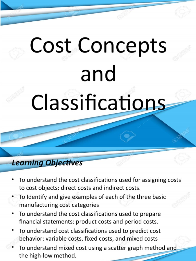 Business Strat Analysis - Costs Concepts and Classifications | PDF | Cost | Inventory