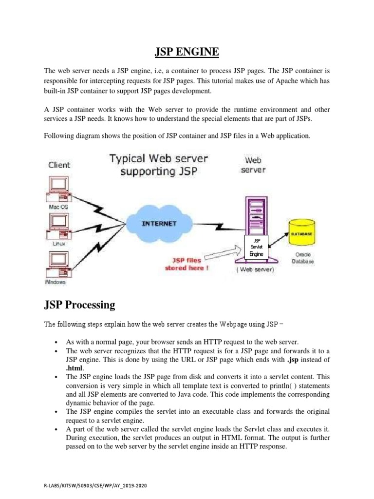 JSP Engine | PDF | Java Server Pages | Java Servlet