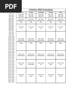 1st Grade Daily Class Schedule | PDF