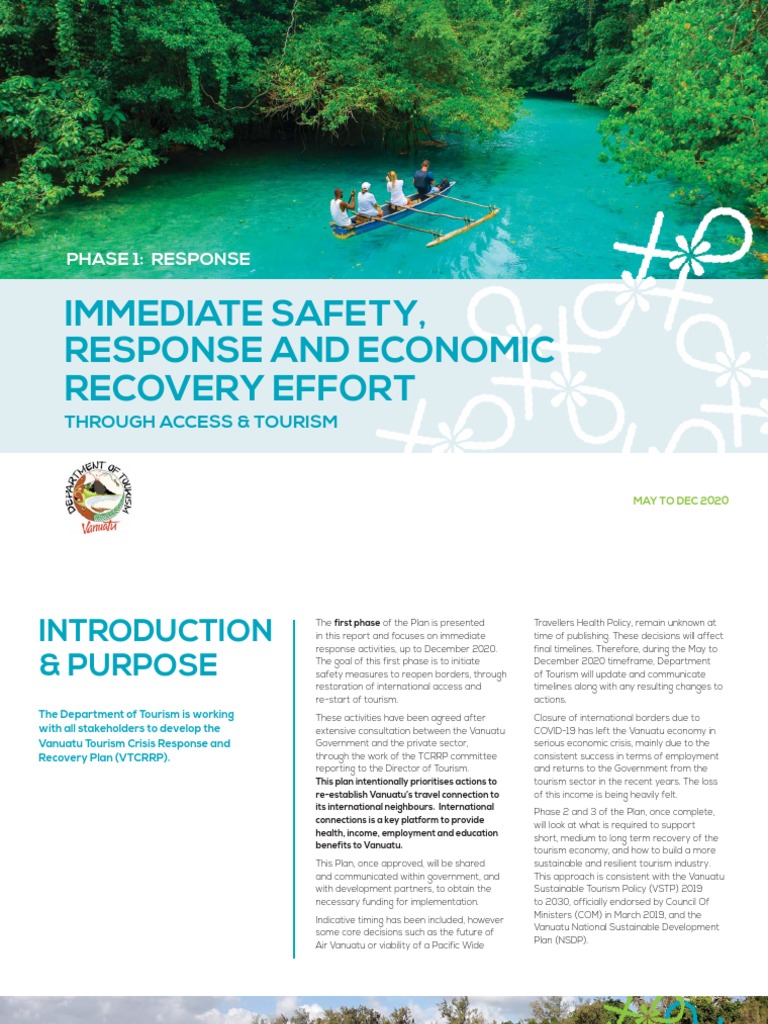 DOT015 Phase 1 Recovery Plan PUBLIC | PDF | Vanuatu | Regulatory Compliance