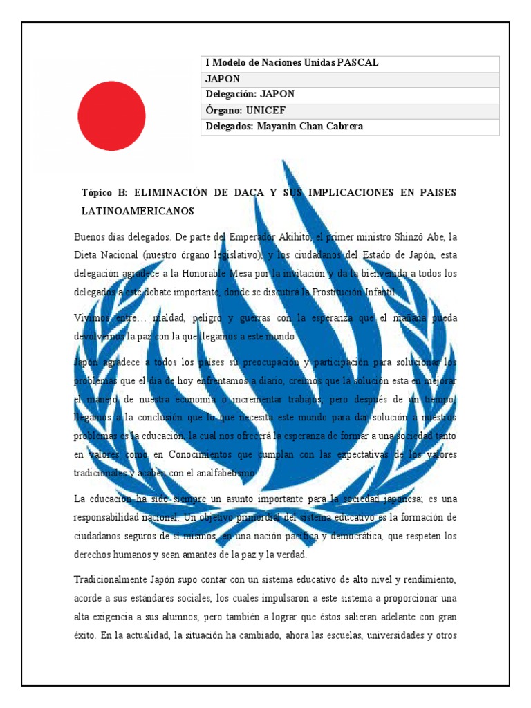 Position Paper Japon 2 | PDF | Japón | Gobierno
