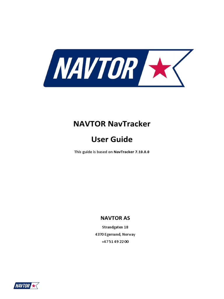 Navtor Navtracker User Guide | Download Free PDF | Microsoft Windows | Map