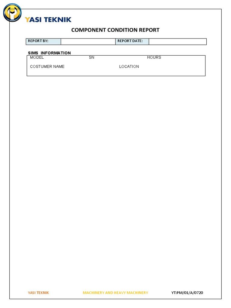 Component Condition Report2 | PDF