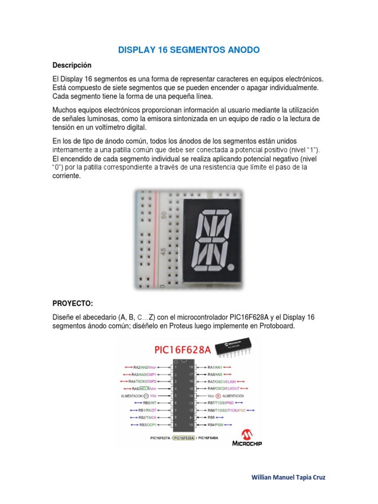 Display 16 Segmentos Anodo | PDF | Bienes manufacturados ...