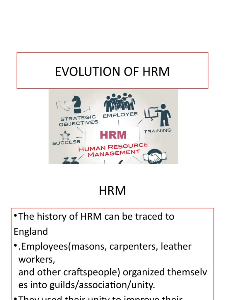 History and Evolution of HRM | PDF