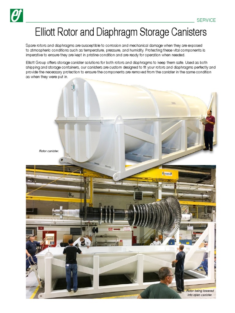 SVS.4105.0618 Elliott Rotor and Diaphragm Storage Canisters | PDF ...