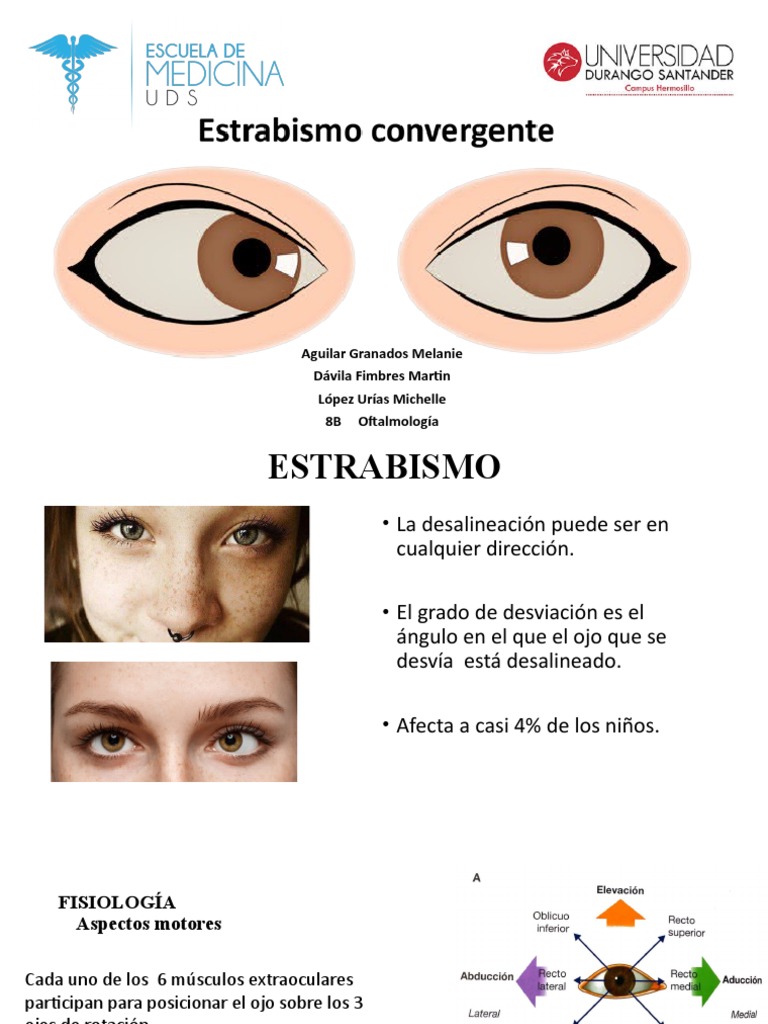 Estrabismo: Fisiología y Tratamiento | PDF | Percepción visual | Ligero