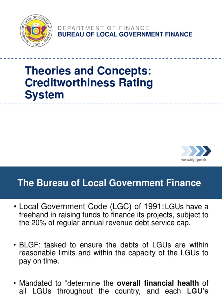 LGU Creditworthiness Rating System | PDF | Debt | Interest