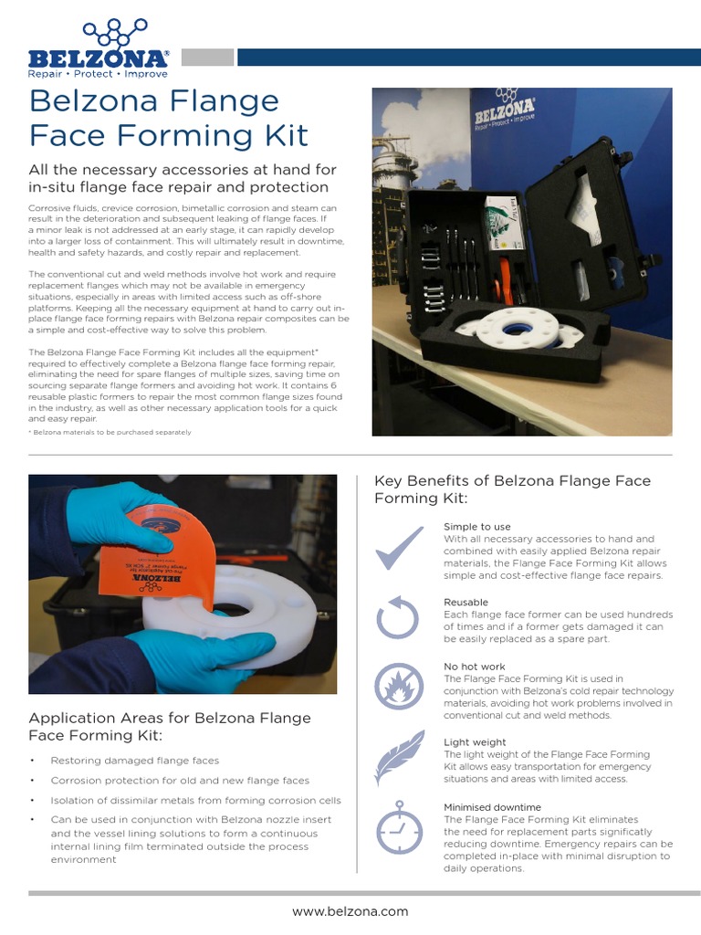 Belzona Flange Face Forming Kit Flyer PDF | PDF | Pipe (Fluid ...