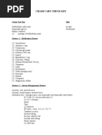 Crash Cart Management Checklist | PDF