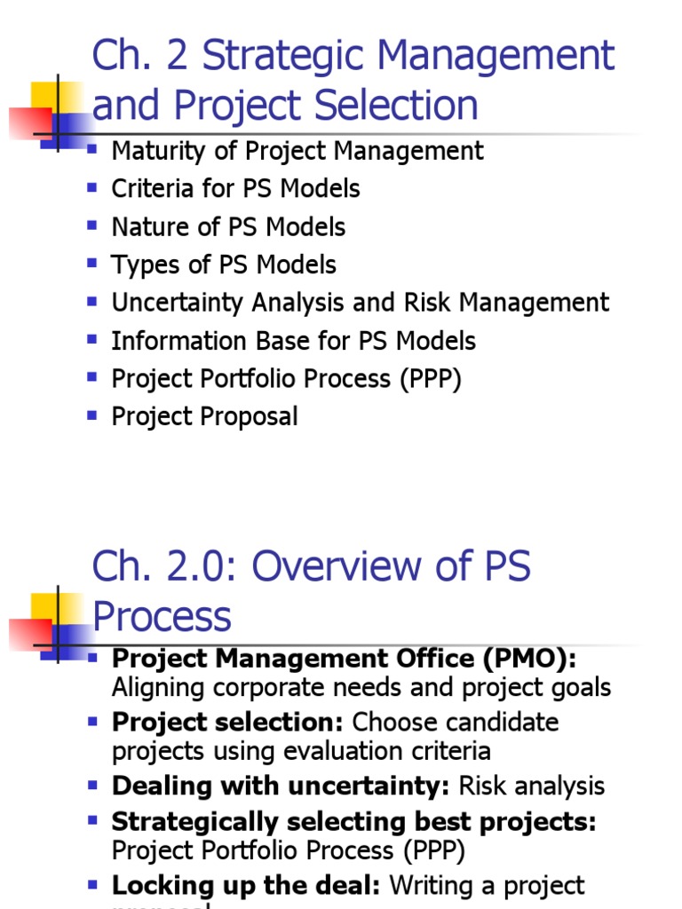 Project Selection Methodsppt | PDF | Risk | Risk Management
