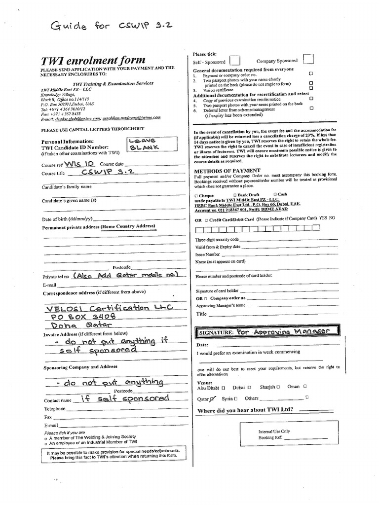 Guide For CSWIP 3.2 PDF | PDF
