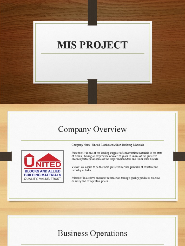 MIS Project | Download Free PDF | Enterprise Resource Planning | Marketing