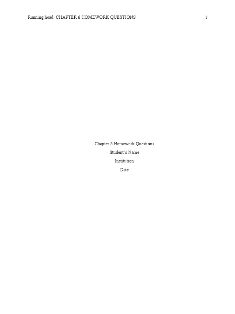 Chapter 6 Homework Questions Pdf Information System System 2978