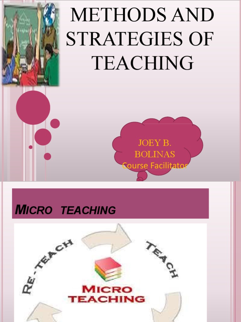 METHODS OF TEACHING Lesson 4 | PDF | Expert | Teachers