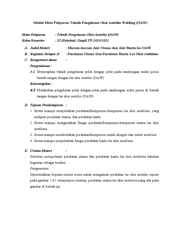 Modul LAS OAW 2 | PDF