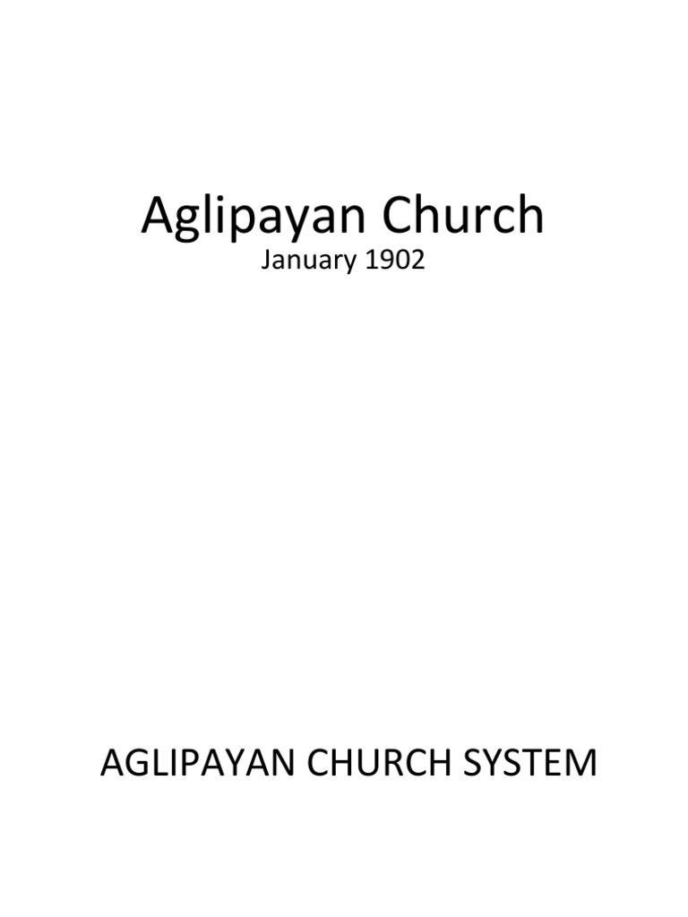 Aglipayan Church | PDF