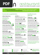 Springbone Kitchen Menu | PDF | Broth | Chocolate