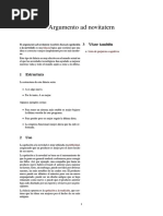 WIKIPEDIA - Falacia Argumento Ad Novitatem | PDF | Falacia | Lógica