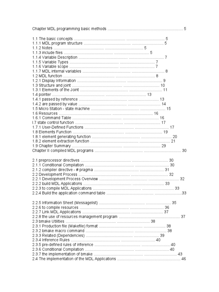 MDL Programming Basic Methods | PDF | Parameter (Computer Programming) | Pointer (Computer ...