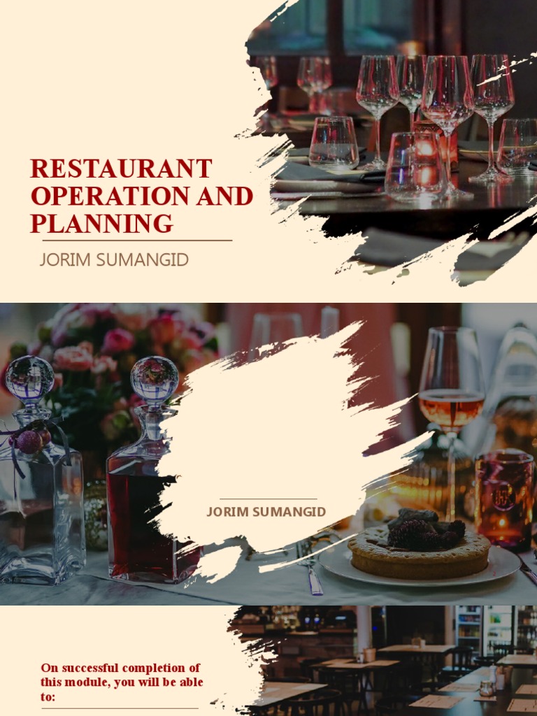 Menu Planning and Restaurant Operations | PDF | Menu | Restaurants