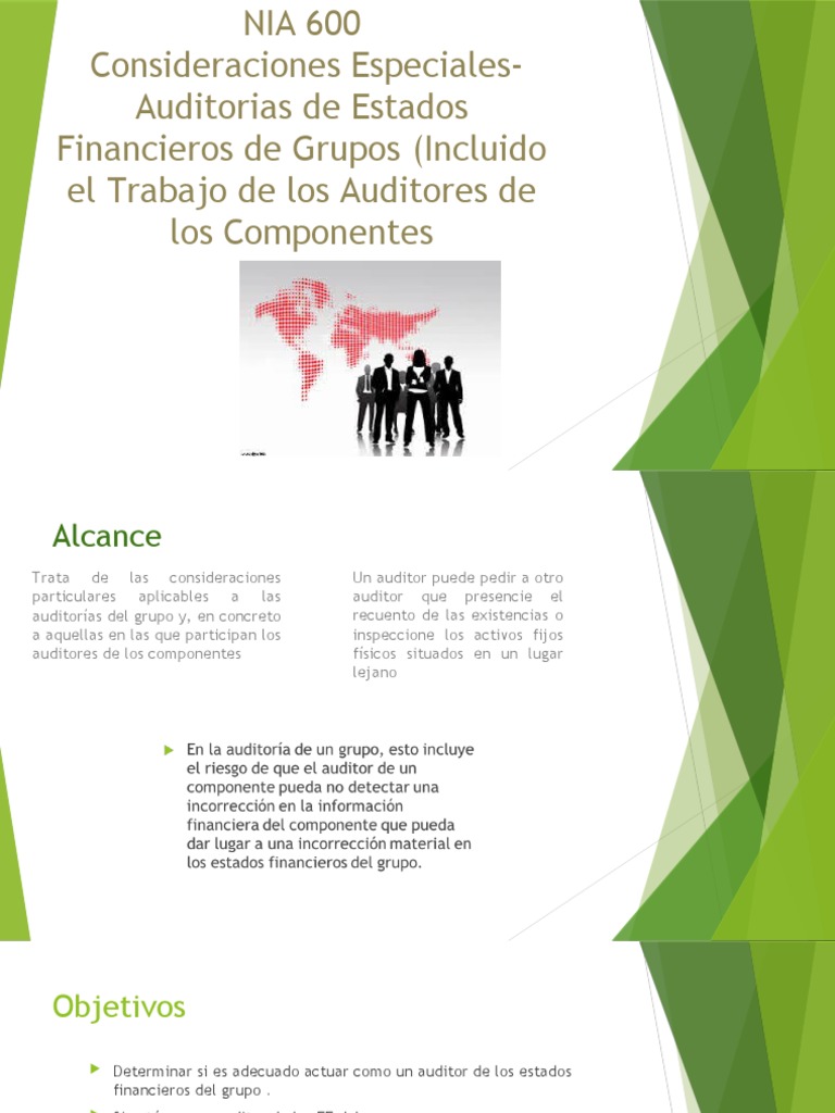 NIA 600 Presentación | PDF | Auditoría | Contralor