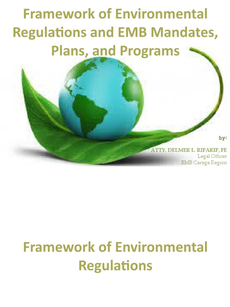 Environmental Regulations Framework in PH | PDF | Environmental Law ...