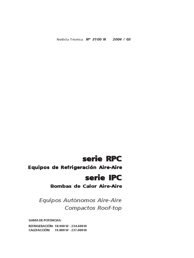 Res679556 - Datos Tecnicos RPC IPC | PDF | Refrigerador | Electrónica